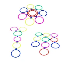 Outdoor Kids Funny Physical Training Sport Toys Lattice Jump Ring Set ...