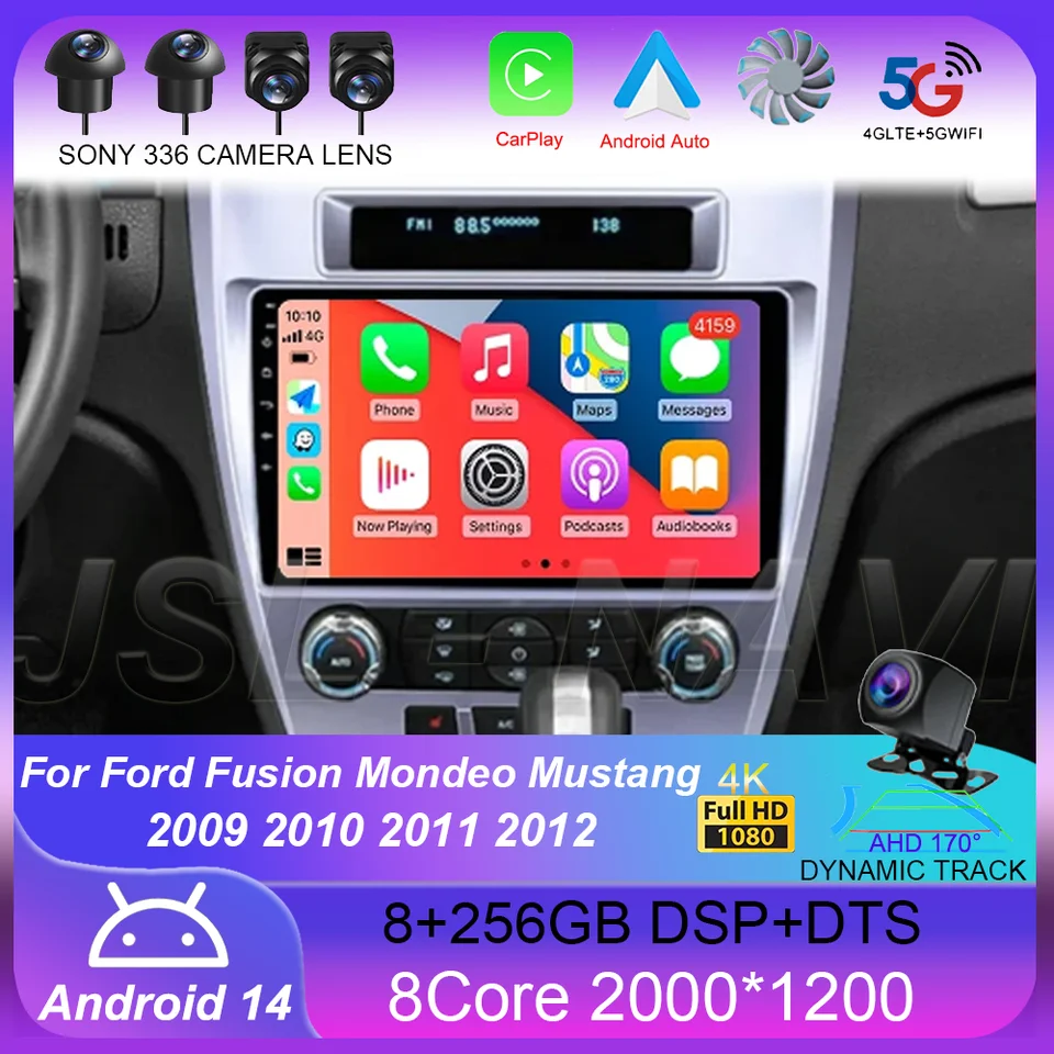 Enhance Your Ford With Qled Tech & Gps! Android 14 Car Radio, 2009-2012 ...