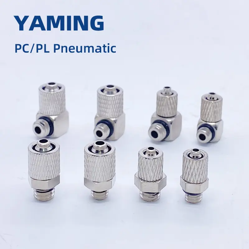 10pcs PC4-M5 M6 PC6 PL4 PL6 Pneumatic Fitting Quick Fast For Air Hose ...