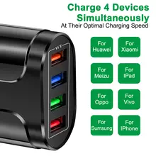 High-Speed 3.1A 4-Port Usb Charger For Mobile Phones, Australian Plug ...