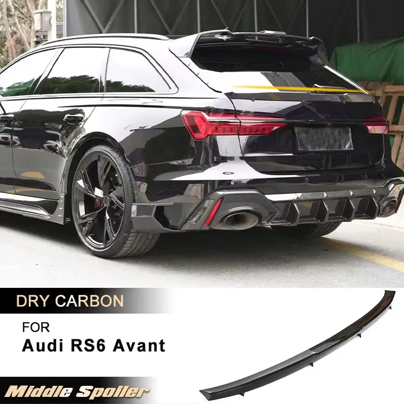 Dry Carbon Fiber Spoiler Wing For Audi Rs6 2019-2021 | Ultimate ...