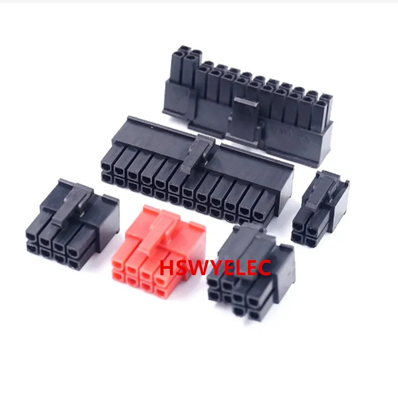 High-Quality 5Pc Cpu Power Connector Shells For Atx Motherboards.