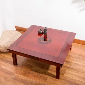 Square 80X80cm Korean Floor Table Folding Legs Luxury Antique Home Furniture Table for Dining Traditional Korean