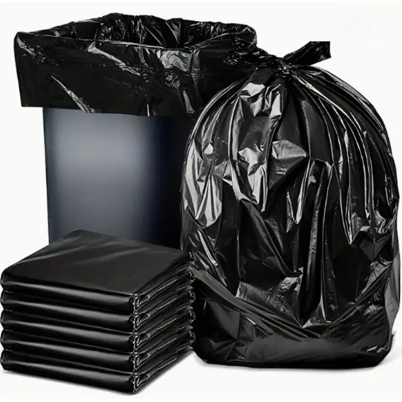 Extra Large, Thick, Black Outdoor Garbage Bags – 5Pcs 53 Gallon!