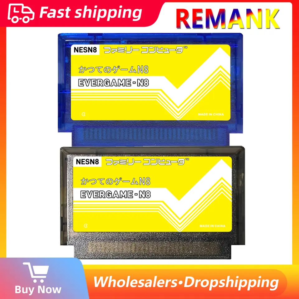 REMANK N8 NES Cartridge 1000-in1 EVERGAME N8 Super NESN8 For FC ...