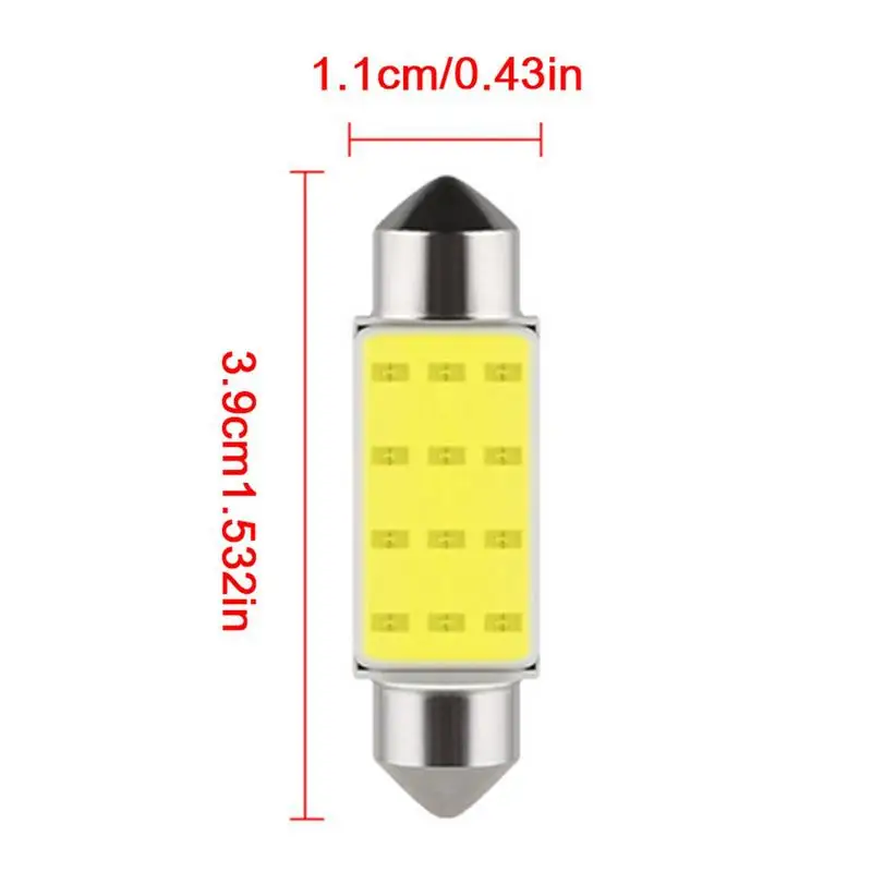 مشرق LED ضوء 10 قطعة C10W C5W LED COBHigh سطوع 31/36/39/41 مللي متر 12 فولت سيارة لوحة ترخيص ...