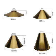 Metal lampshade Finished Iron light shade 4 style Edison Fixture shades ...