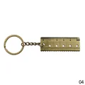 Metal Tape Measure Keychain Stainless Steel Retractable Ruler Key Ring ...