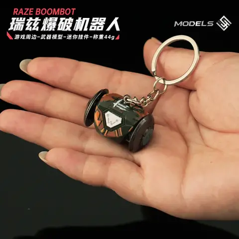 Llaveros Valorant Raze Boombot de 3cm, accesorios de modelo totalmente ...