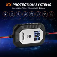 PowMr 10A Portable Solar Panel Regulator MPPT Solar Charge Controller 3 ...