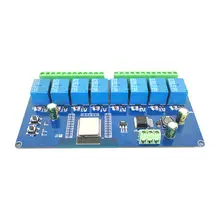 8-Channel Wifi Smart Home Relay Module For Esp32, Remote Control Via App