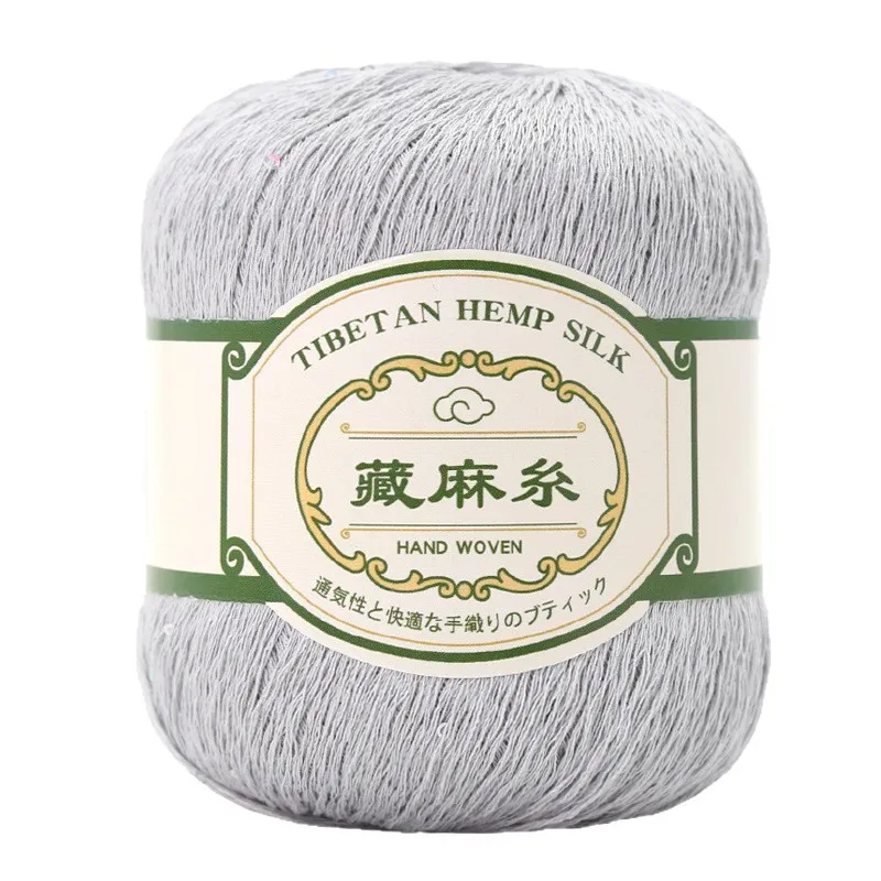 Hemp Silk Yarn Shiny Sequin Linen Yarn Hand Knitting Crochet Yarn for ...
