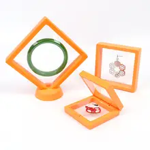 Jewelry Display Elastic Box Transparent PE Film Ring Earring Case ...