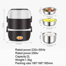 Mini Stainless Steel Rice Cooker With Steamer And Heating Function.