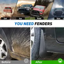 Protect Your Ford F-150 From Mud With Durable Splash Guards.