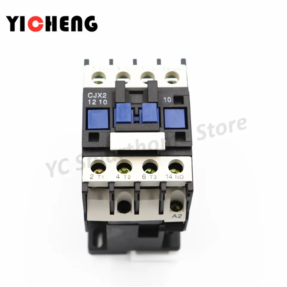 AC contactor 12A 3P+1NO/1NC Rail installation lc1d CJX2- 1210 1 ...