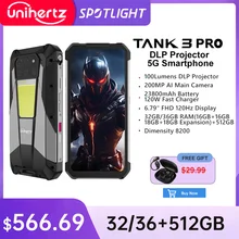 Unihertz Tank 3 Pro: 5G, 120Hz, 200Mp, 51800Mah, 120W Charge