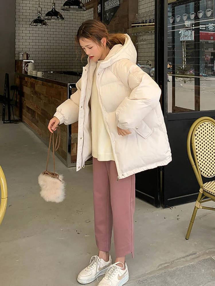 New 2020 Women Short Jacket Winter Thick Hooded Cotton Padded Coats ...