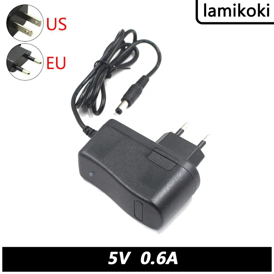High-Power 5V 0.6A Ac/Dc Adapter, 100-240V Wide Input.