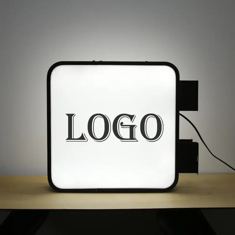 Custom Led Signboard, Double-Sided Advertising Light, Shop Display Glow.