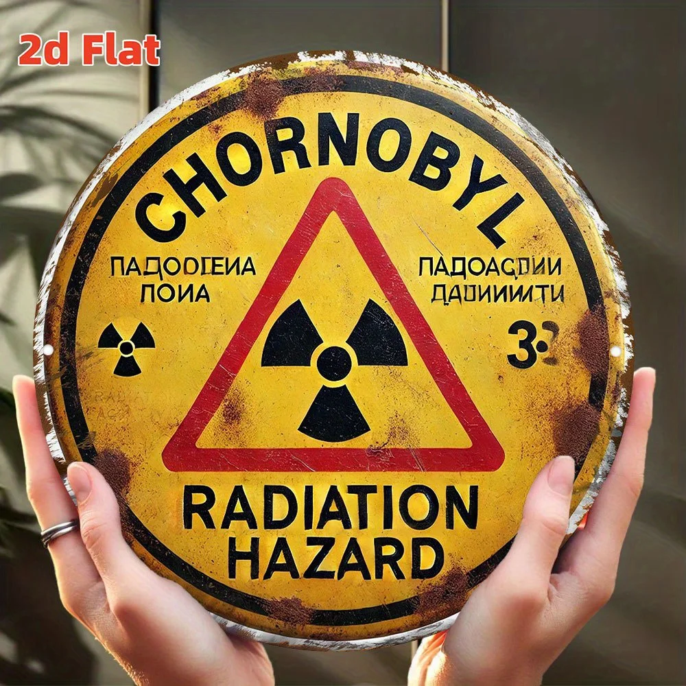 Segnale di pericolo radiazione Chernobyl in alluminio: Un oggetto di ...
