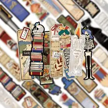 30PCS Retro Reading Theme Bookmarks Decoration Tags Books Novels Books ...