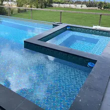 Wholesale Large Fiberglass Swimming Pool, Deep Wave Design, Below Ground.