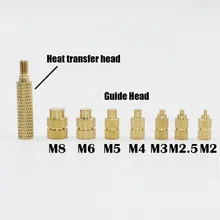 Heat-Set Soldering Iron Tips For Plastic 3D Printing, M2-M6. Brass Hot ...