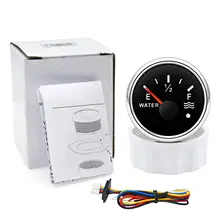2'' 52MM 0-190OHM Fuel Level Gauge Water Level Gauge 7 LED Backlight ...
