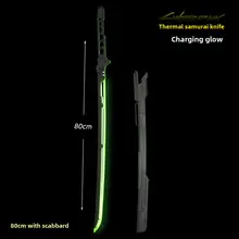 Cyberpunk With Sheath 80cm/31.5in Samurai Sword Lightsaber Game ...