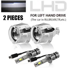 2x LHD Silver H1 LED