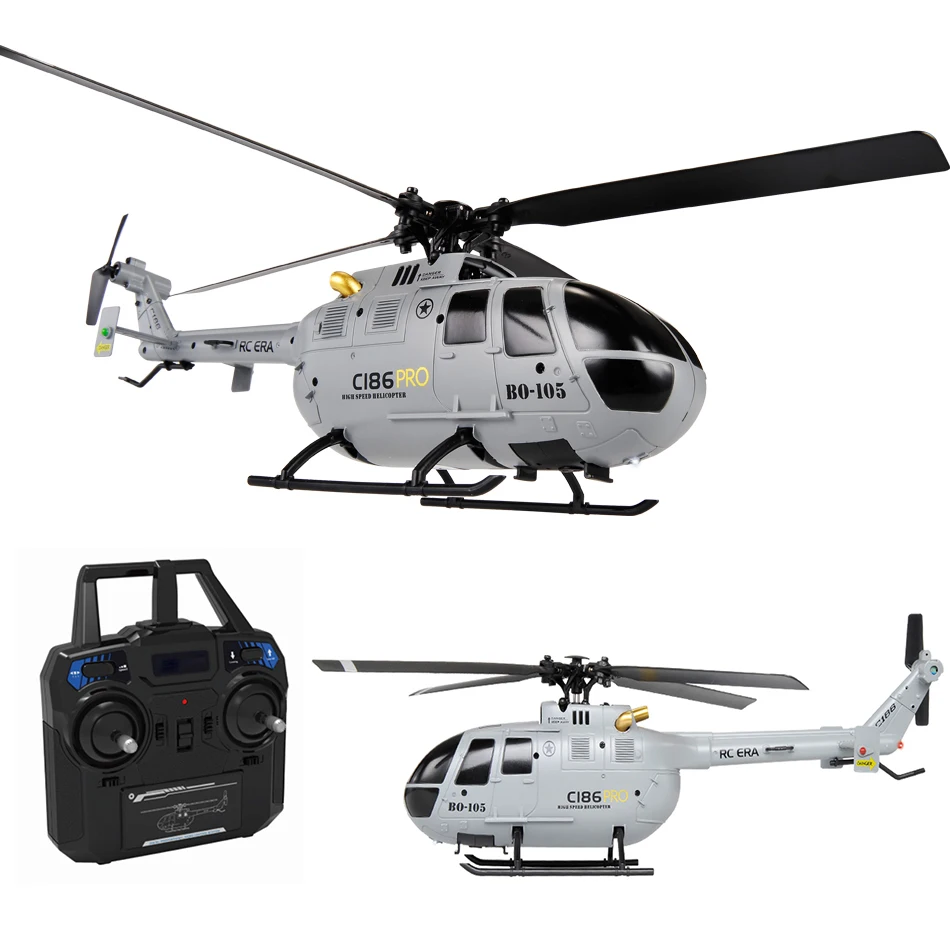 C186 Pro B105 2.4G RTF RC Helicopter 4 Ppropellers 6 Axis Electronic ...