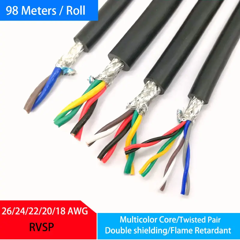 High-Quality Shielded Cable For Signal Control And Audio, Rs485 Monitoring.