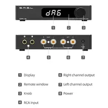 SMSL DA-6 Power Amplifier Mini High Resolution DA6 Amp 70W*2 with ...