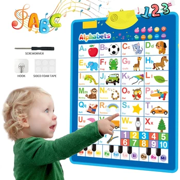 Electronic English Alphabet Wall Chart Talking ABC Letters 123s Music ...