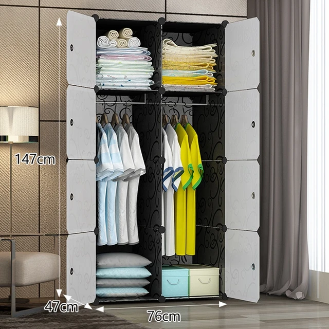 Detachable Space Saving crome Wardrobe