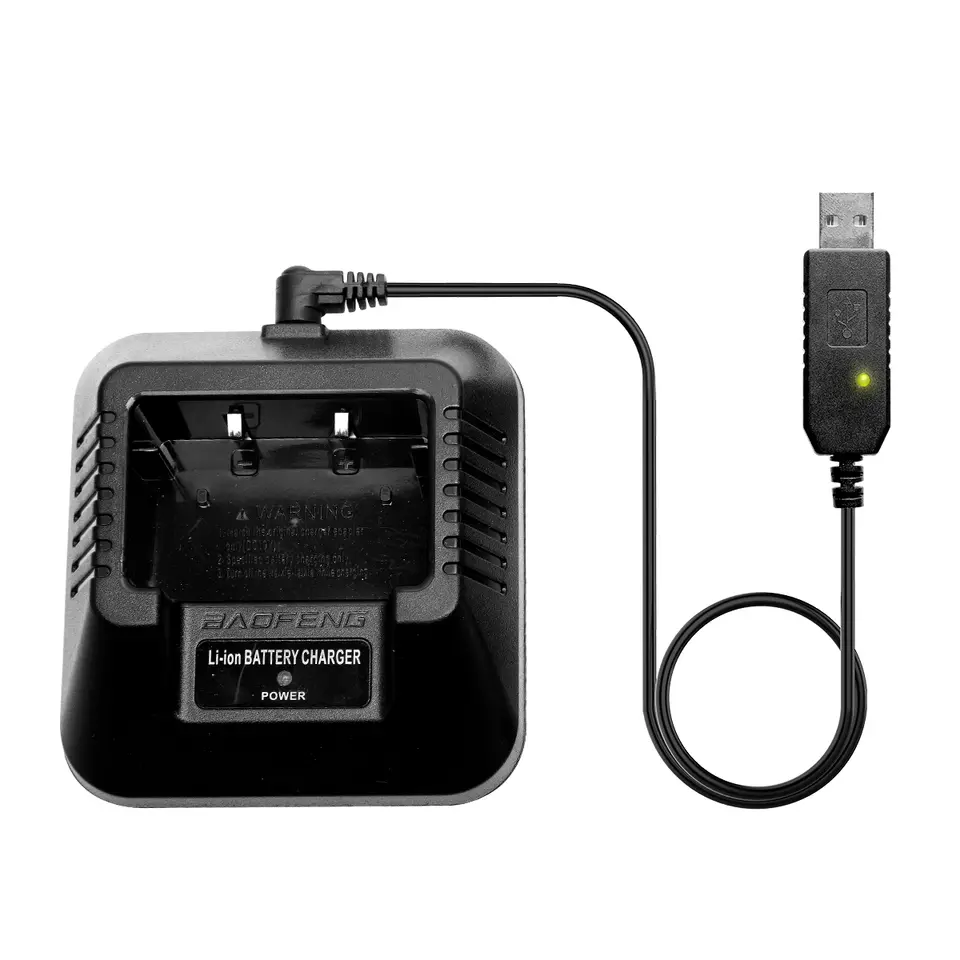 Baofeng Uv-5R Usb Charger For Walkie Talkie, Battery Included
