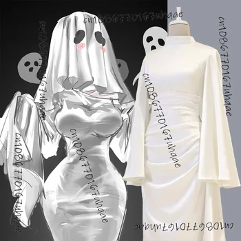 Sexy Cute Female Ghost Cosplay Costume 2024Halloween Female Ghost Cos ...