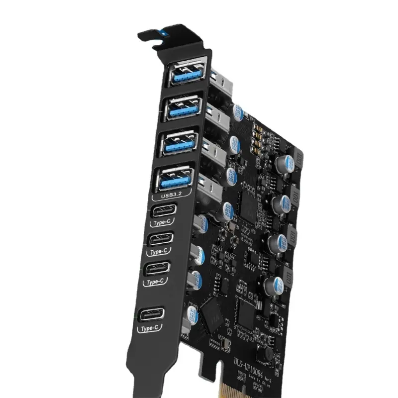 High-Speed 8-Port Usb 3.2 Expansion Card For Desktop Printers.