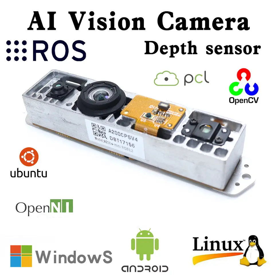 Ai Vision Processor Demo Board For Ros Slam, 3D Depth Sensing.