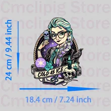 Disney Dark Gothic Princess Elsa self-adhesive thermoadhesive patches ...