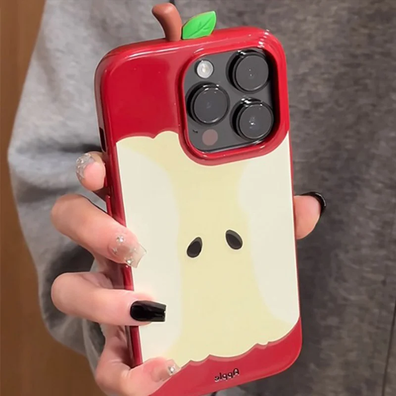 3D Apple Core Phone Case For Iphone 17/16/15/14/13 Pro Max Korean Style ...