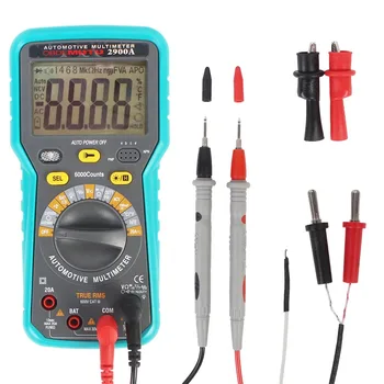 2900A Digital Multimeter 6000 Counts Dwell Angle RPM Meter AC DC ...