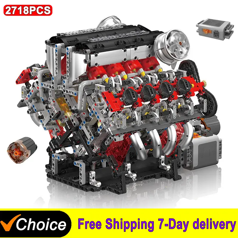 Unlock Creativity This Christmas With The Moc Technik V8 Engine ...