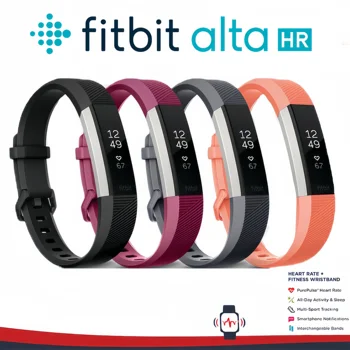 Fitbit Alta HR smart sports watch/wristband heart rate pedometer ...