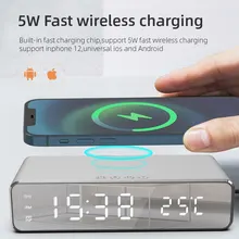 Wireless Charger Alarm Clock With Fast Charging – Stay Stylish And Tech ...