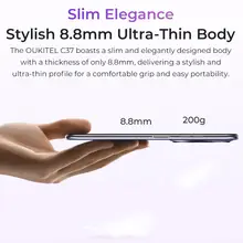 Ultra-Thin Oukitel C37 6Gb/256Gb Android 13 Smartphone, 6.6" Fhd+ ...