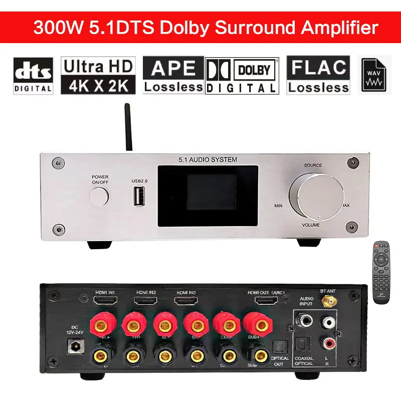 Experience Immersive Sound With The 300W 5.1 Power Amplifier! Dolby ...