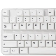 Minimalist White Pbt Keycaps For Your Mechanical Keyboard. Perfect Fit ...