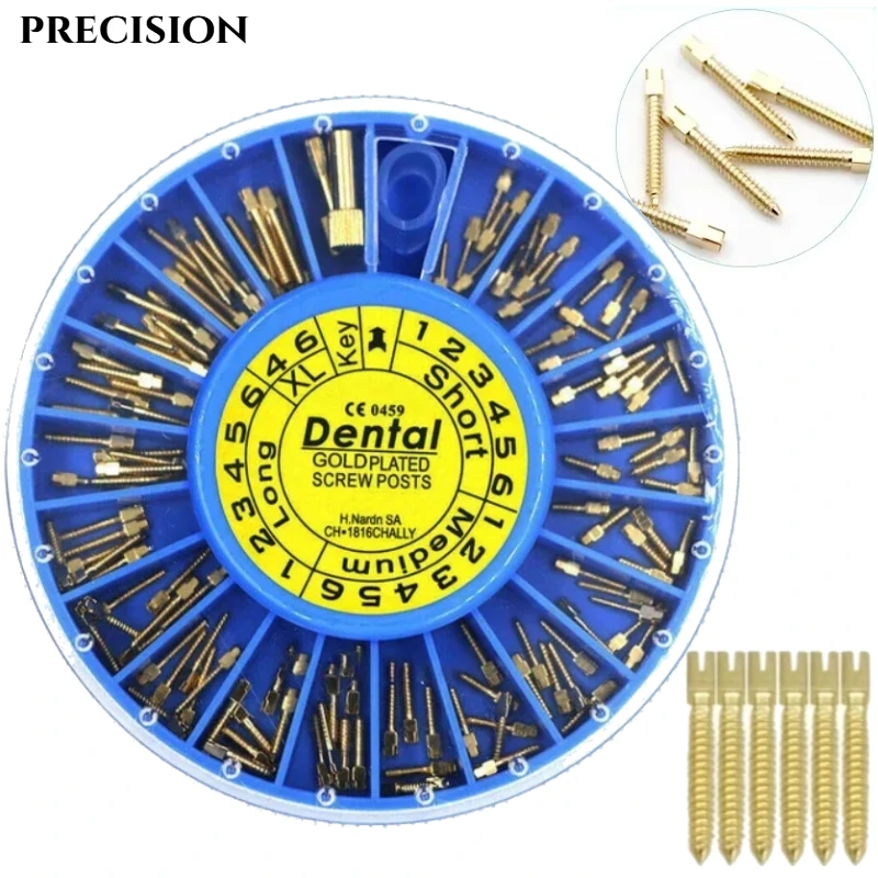 120pcs/box Dental Endodontic Conical Screw Post Endo Root Canal Pins ...